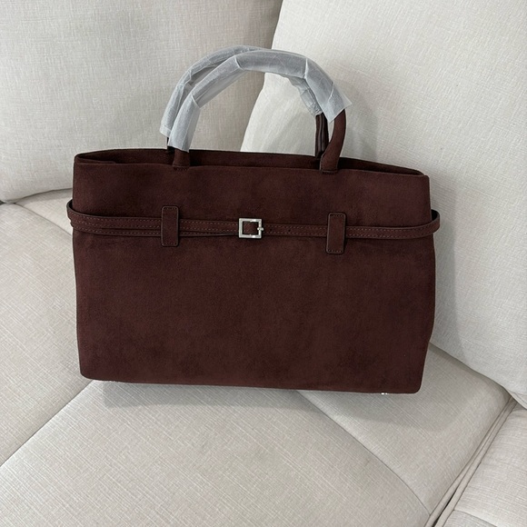 Commense | Bags | New Dark Brown Vintage Buckledesign Tophandle Bag ...